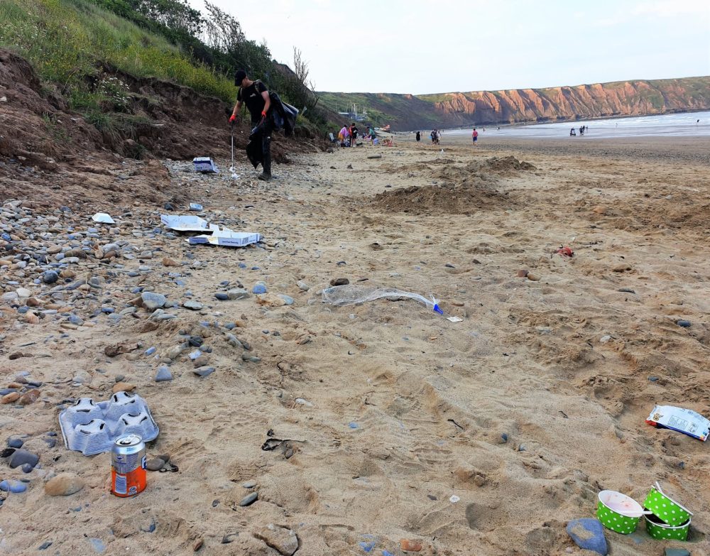 Beach Litter Pick in October - Filey